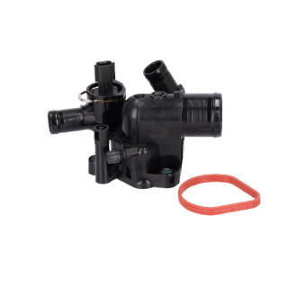 febi | 193348 | Thermostat Housing with sensor, seal and thermostat ...