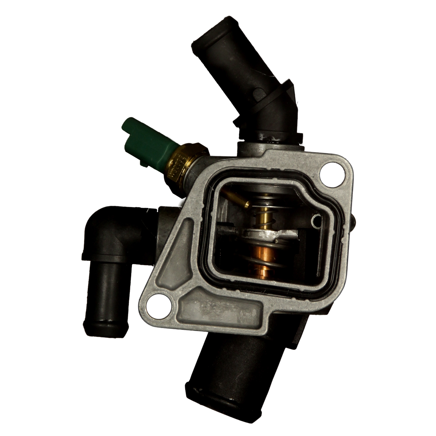 febi | 36284 | Thermostat Housing with temperature switch and seal ...