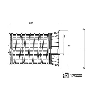 febi | 179000 | Fuel Filter with sealing ring | bilstein group ...