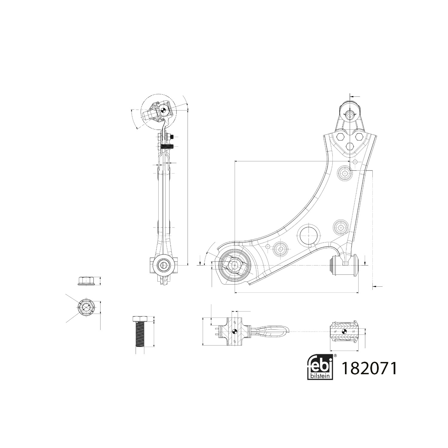 febi | 182071 | Control Arm with bushes and joint | bilstein group ...