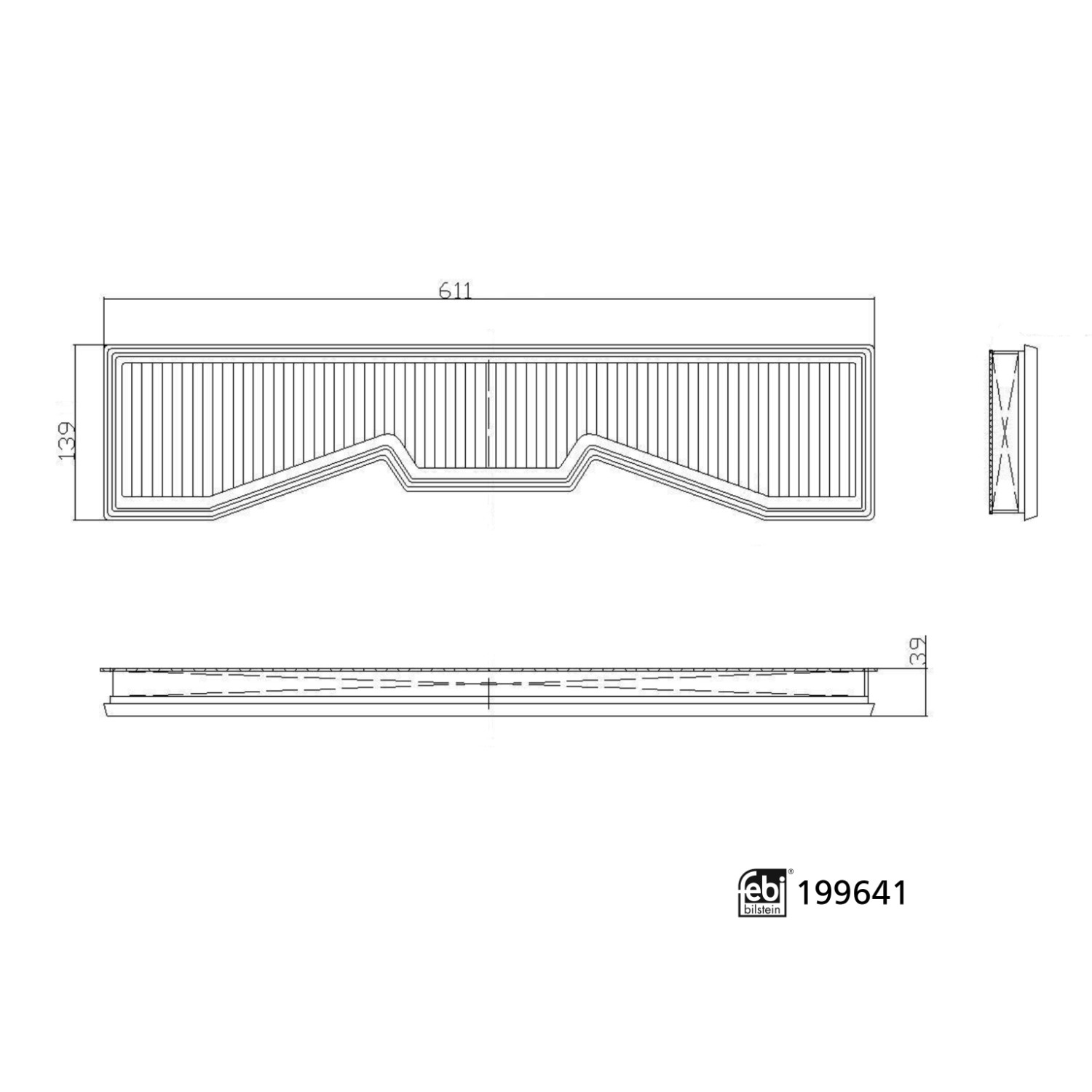 febi | 199641 | Luftfilter | bilstein group partsfinder | Offizieller ...