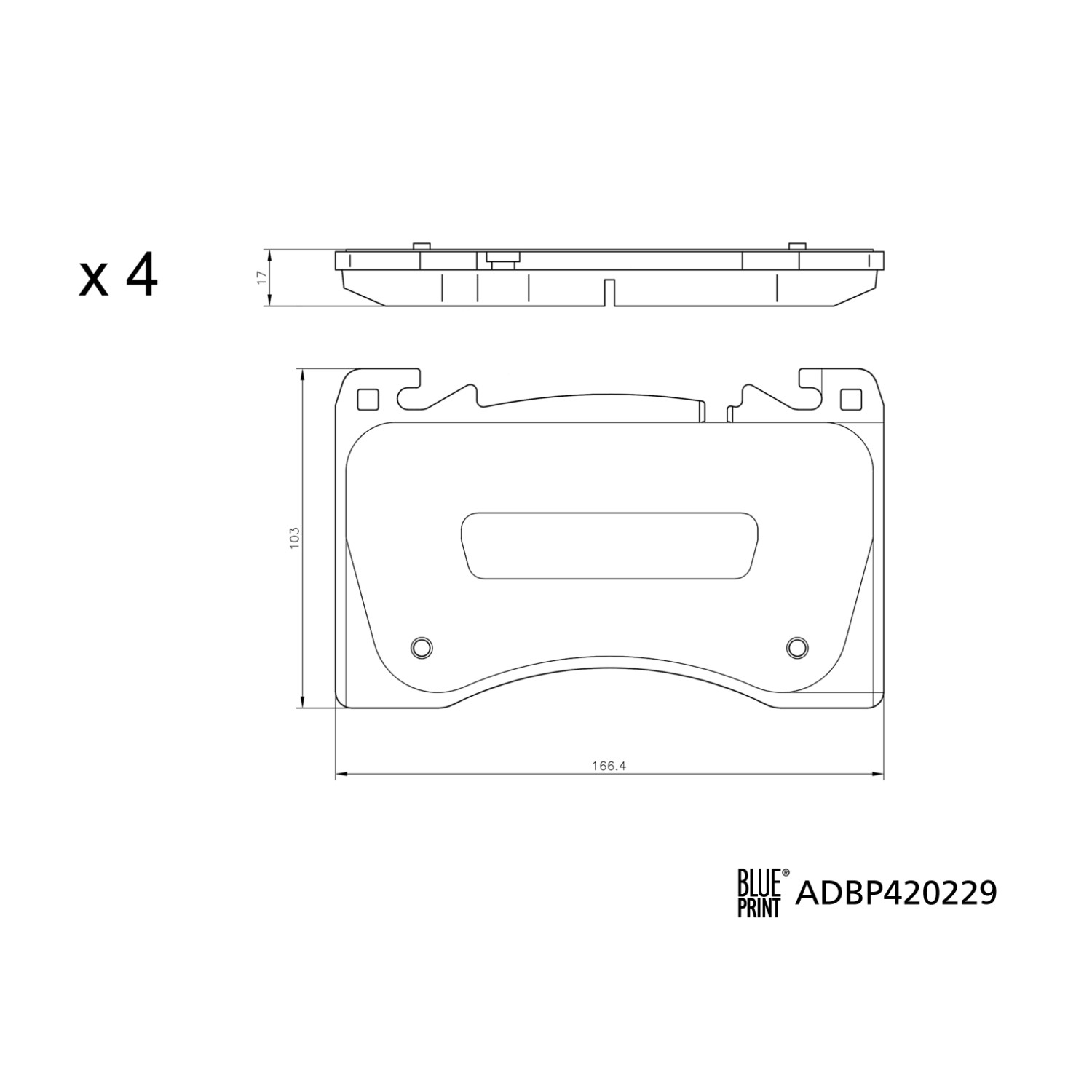 Blue Print | ADBP420229 | Brake Pad Set | bilstein group partsfinder ...